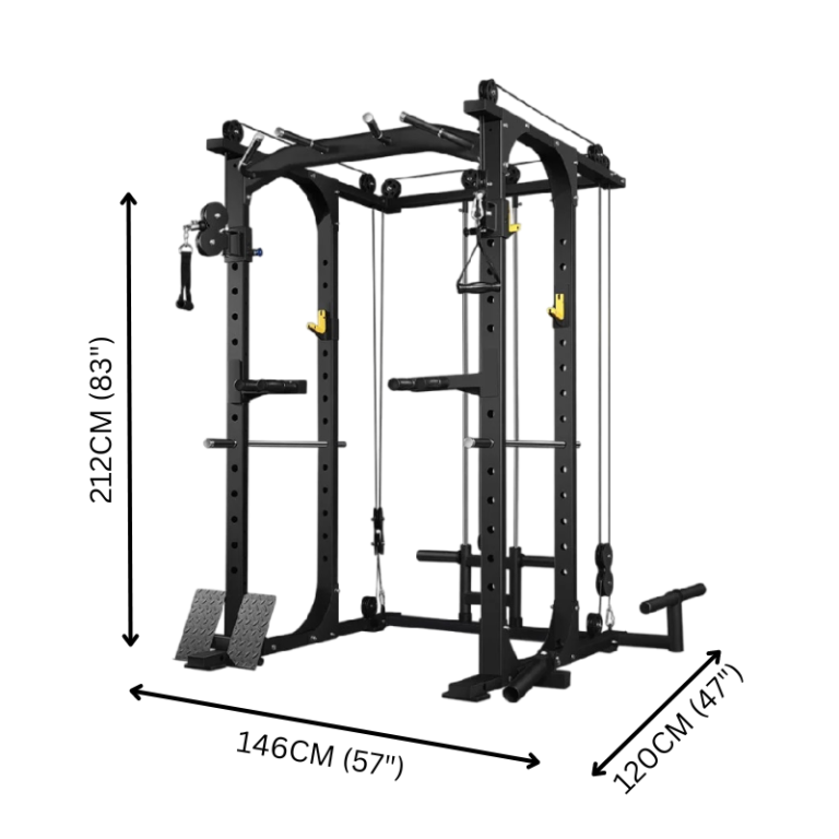 GymShop Heavy Duty Squat Rack with Cable System - GymShop - Online ...